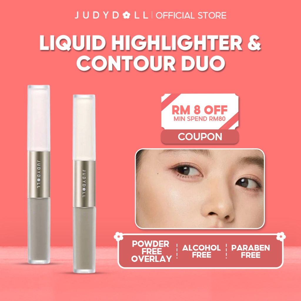 JUDYDOLL Liquid Highlighter & Contour Duo Matte Long-Lasting | Shopee ...