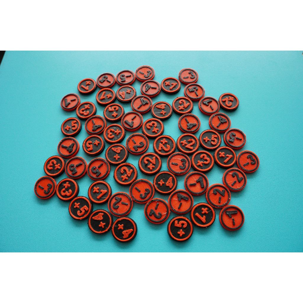 +1 +2 +3 +4 +5 Tokens / Counters Health Damage for Pokemon, MTG, TCG ...