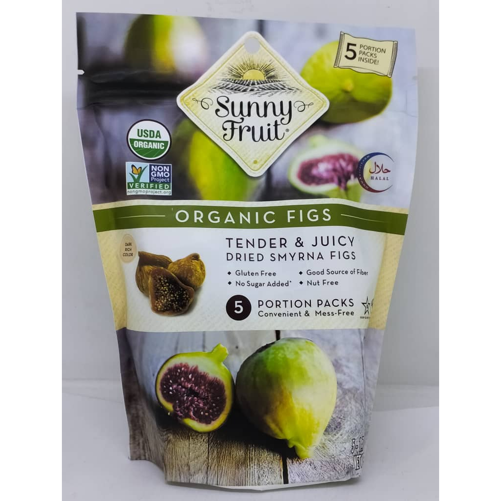CF0-SUNNY FRUIT-ORGANIC FIGS 250G (50gx5 PORTION PACKS) | Shopee ...