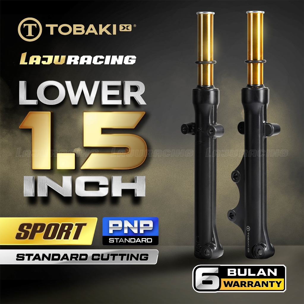 TOBAKI-X Fork SPORT Lowered 1.5 Y15 NVX Y16 LC135 5S 4S V8 Fi Y15ZR Y16ZR NVX155 V2 RS150R RSX ...