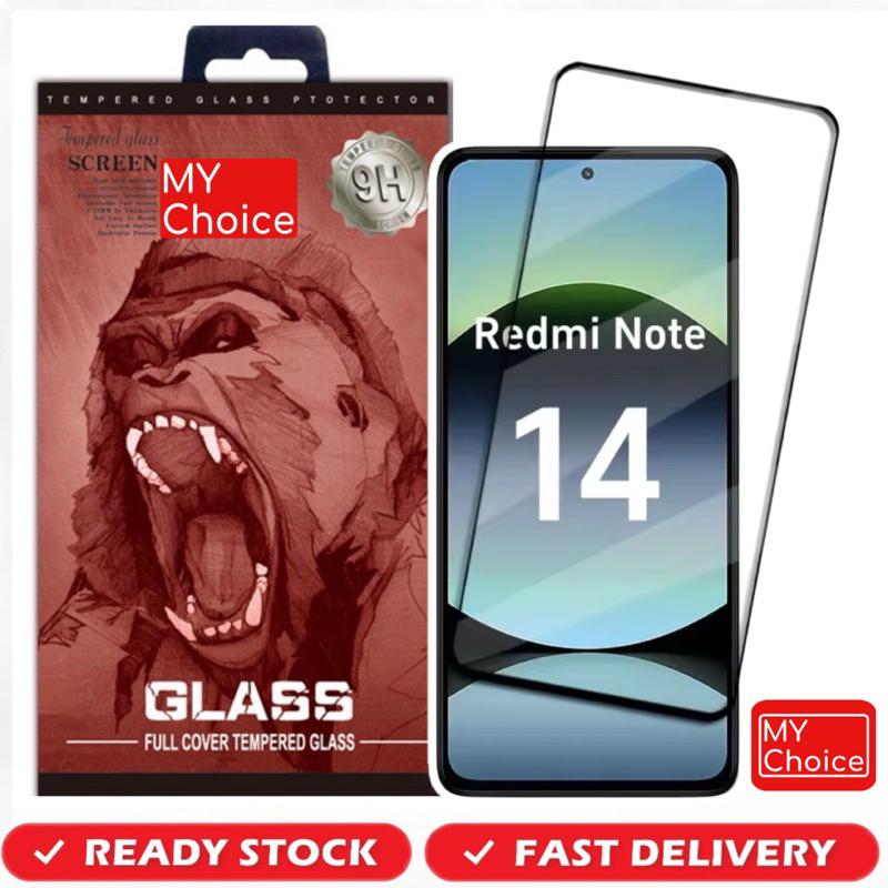 Tempered Glass For Redmi Note 14 5G Redmi Note 14 Redmi Note 14 4G Full ...