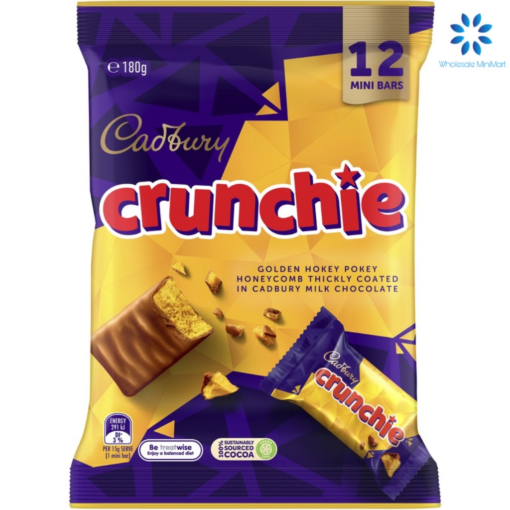 Cadbury Crunchie 12 Mini Chocolate Bars 180g | Shopee Philippines