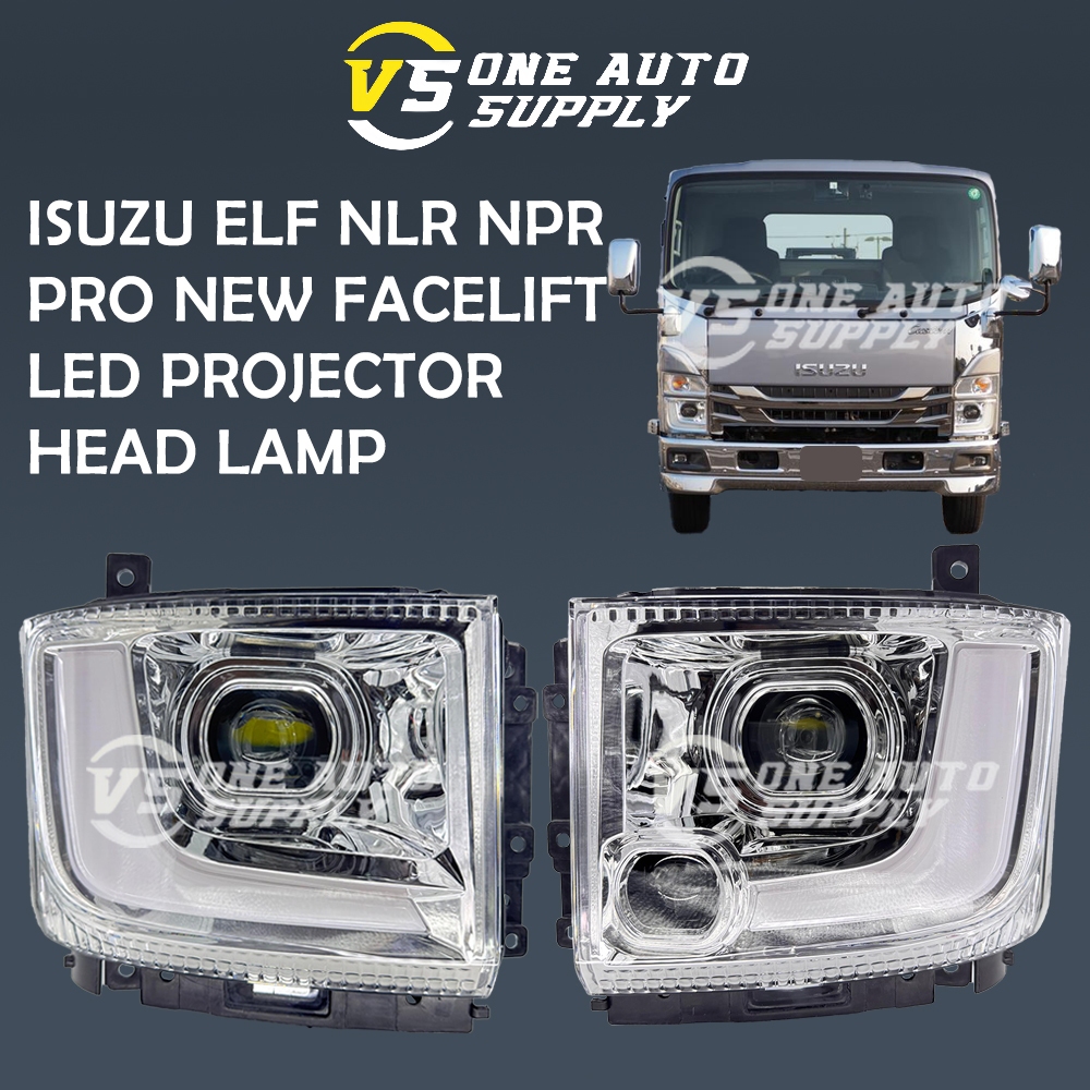 ISUZU ELF NLR NPR PRO NEW FACELIFT FULL LED PROJECTOR HEAD LAMP MANUAL ...