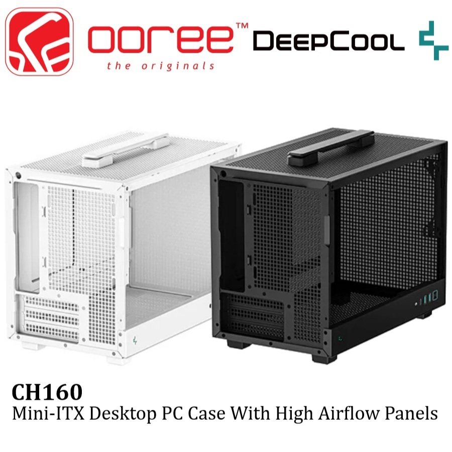 DEEPCOOL CH160 MINI ITX DESKTOP PC CASING / CASE WITH FULL SIZED AIR ...