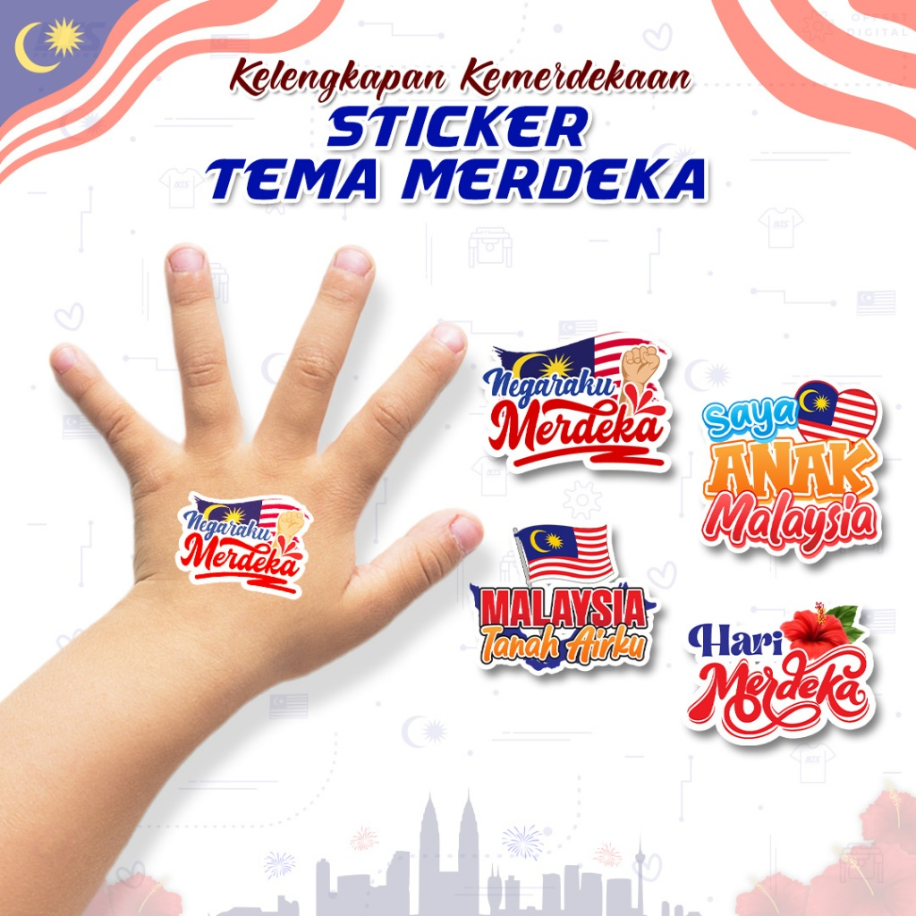 MERDEKA STICKER - MY STATE MERDEKA / MERDEKA / PATRIOTIC DECORATION ...