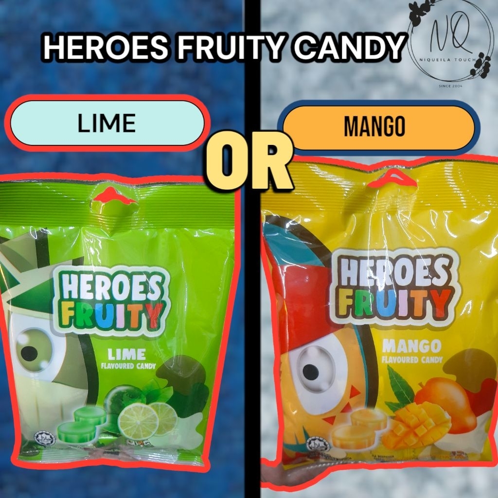 GULA2 HEROES FRUITY CANDY (LIMAU/MANGGA) | Shopee Philippines