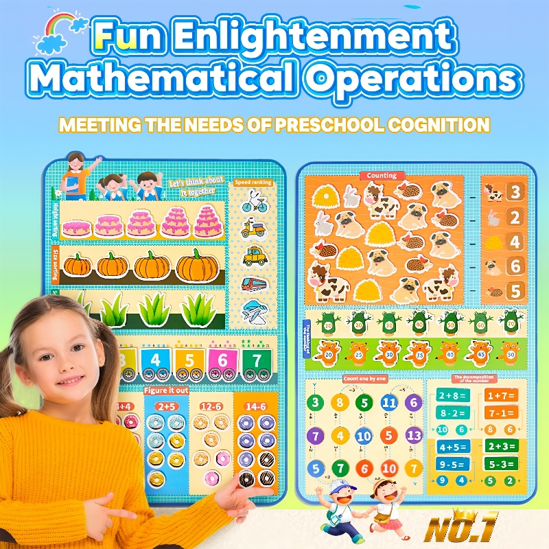 Fun Operation Wall Chart - Kids Math Learning Tool My Life Calendar ...