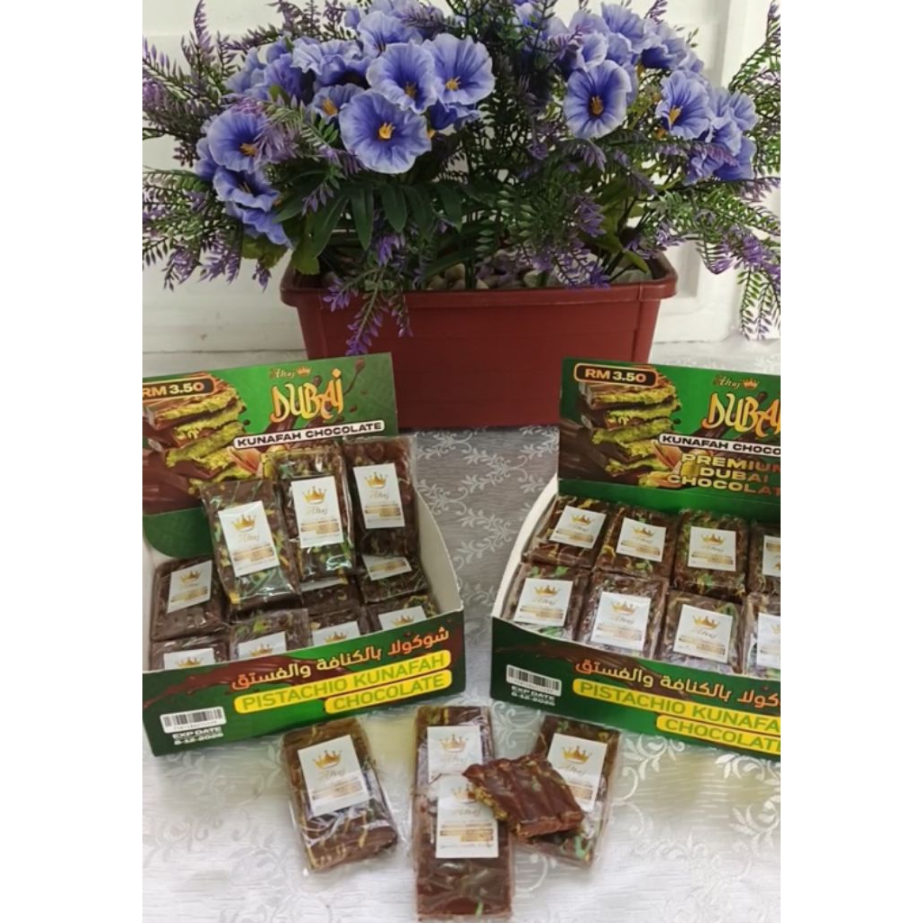 BORONG COKLAT MINI PREMIUM VIRAL KUNAFA PISTACHIO ALTAJ HALAL SEDAP ...