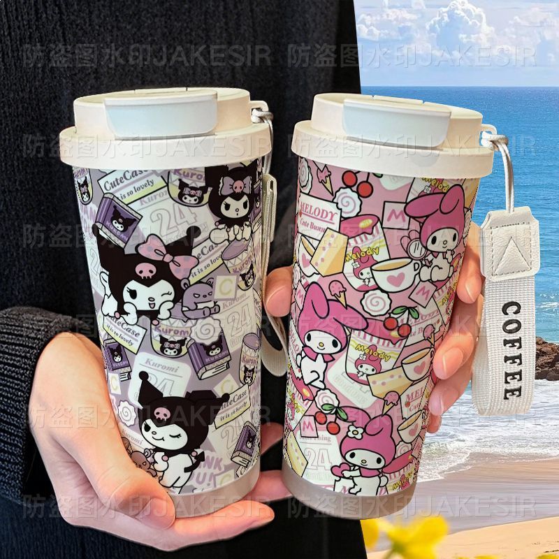 Sanrio Kuromi Melody Hello Kitty Anime Thermos Cup 520ml Botol Air ...