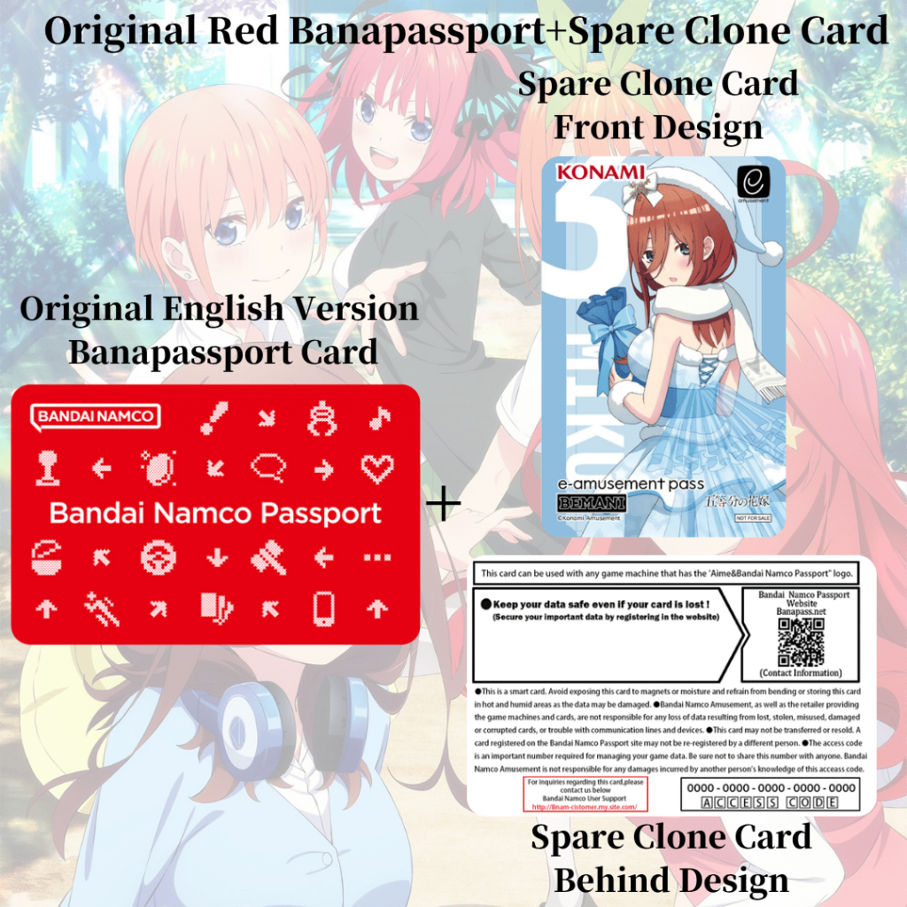 Banapassport Card +Clone Spare Card Gotoubun no Hanayome Design(Wangan ...