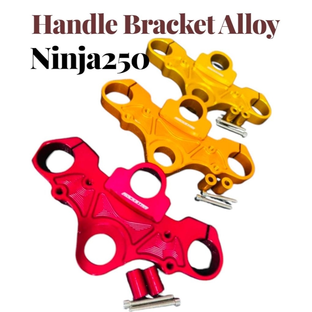 KAWASAKI NINJA 250 NINJA250 HANDLE BRACKET CNC ALLOY HANDLE BAR BRACKET ...