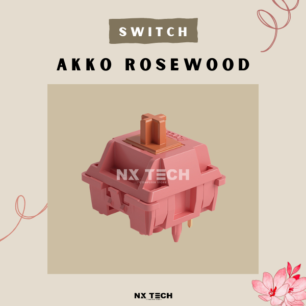 Akko Rosewood 5 pin Linear Switch for mechanical keyboard | Shopee ...