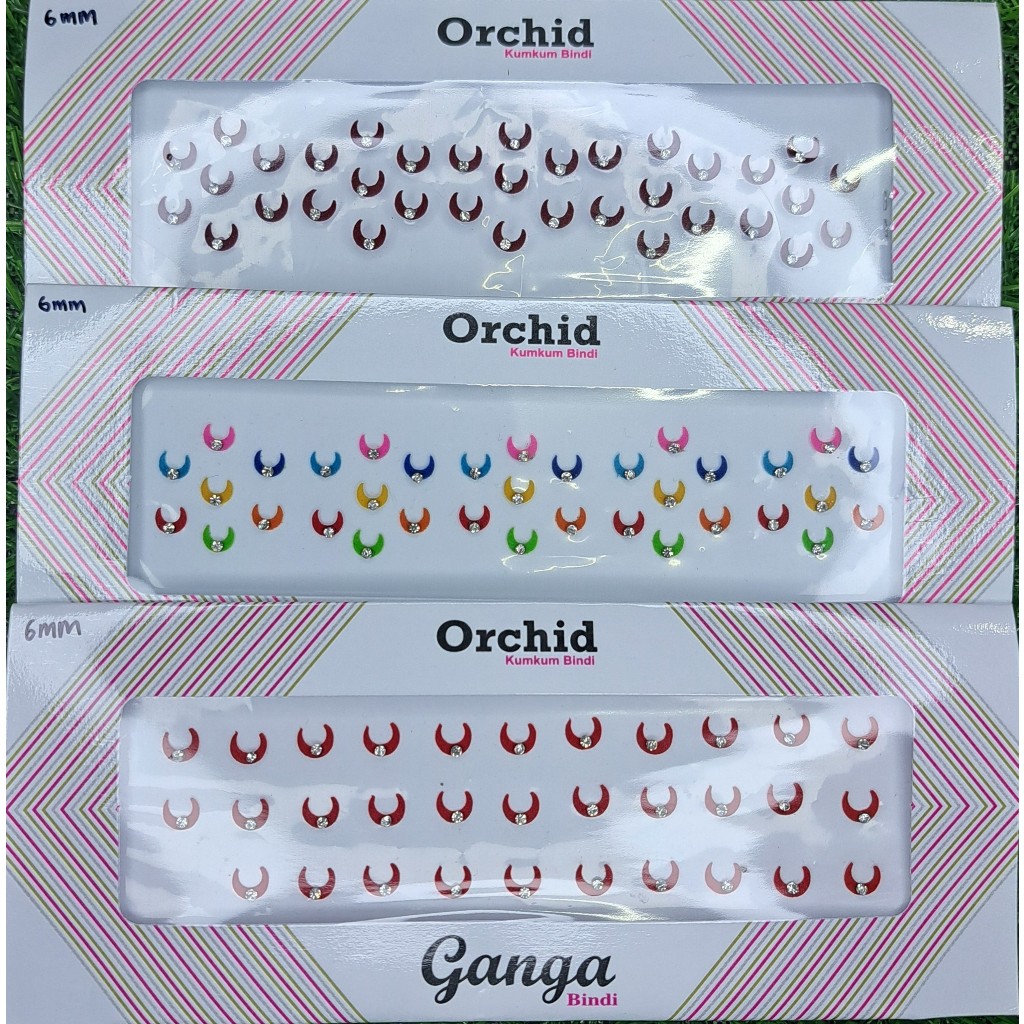 Half Moon Pottu/ Chanda Bindi/ Half Crescent Bindi/ Indian Bindi ...