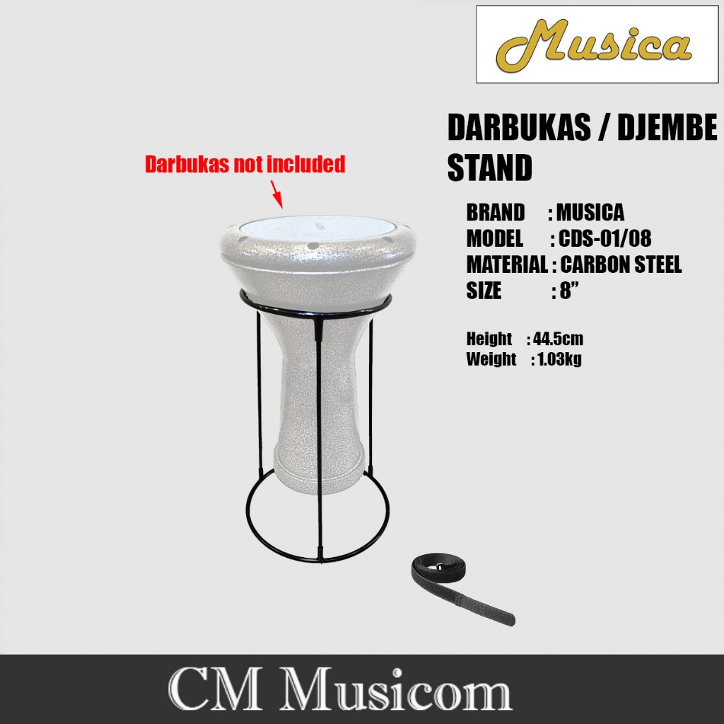 DARBUKAS DJEMBE STAND 8"/ (MUSICA) CDS-01/08 | Shopee Philippines