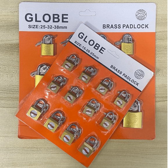 GLOBE BRASS PADLOCK 15,20,25 MM AND 25,32,38 MM | Shopee Philippines