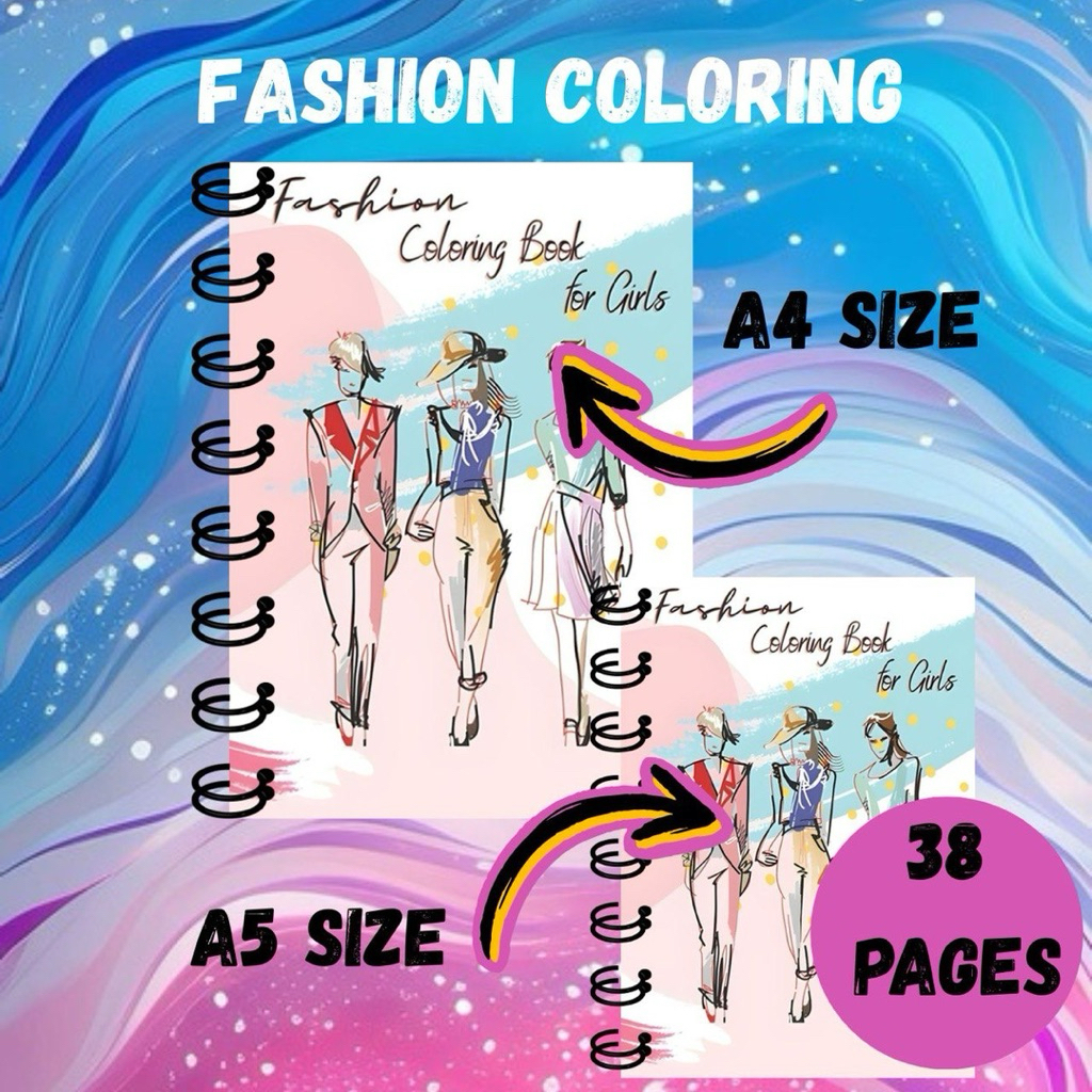 FASHION COLORING – Coloring Book for Children, Teenagers & Adults ...