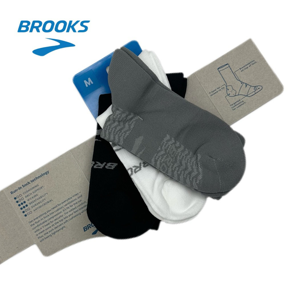 Brooks Run in crew 3 pack sock 280538 | Shopee Philippines