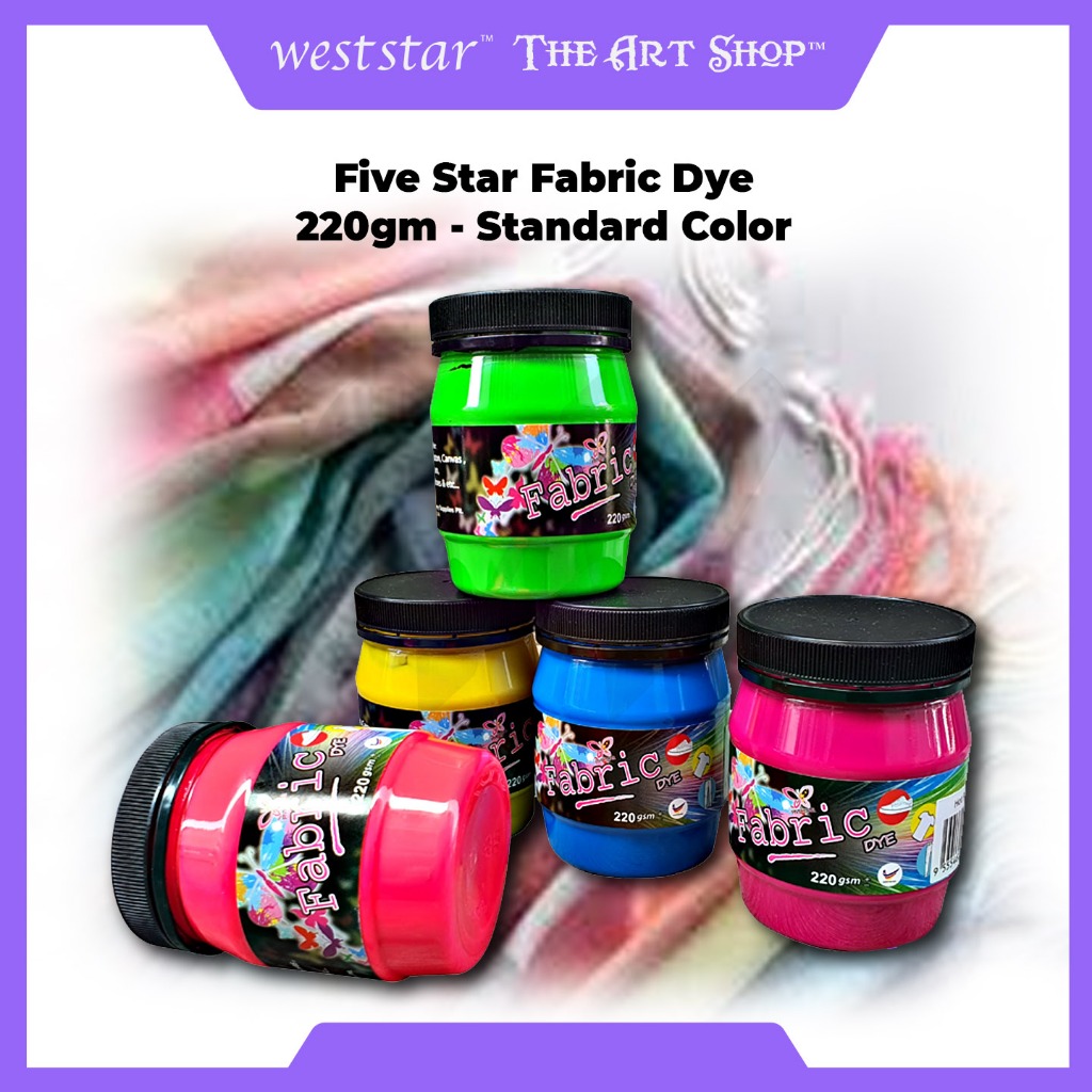 Five Star Fabric Dye 220gm - Standard Color Weststar The Artshop ...