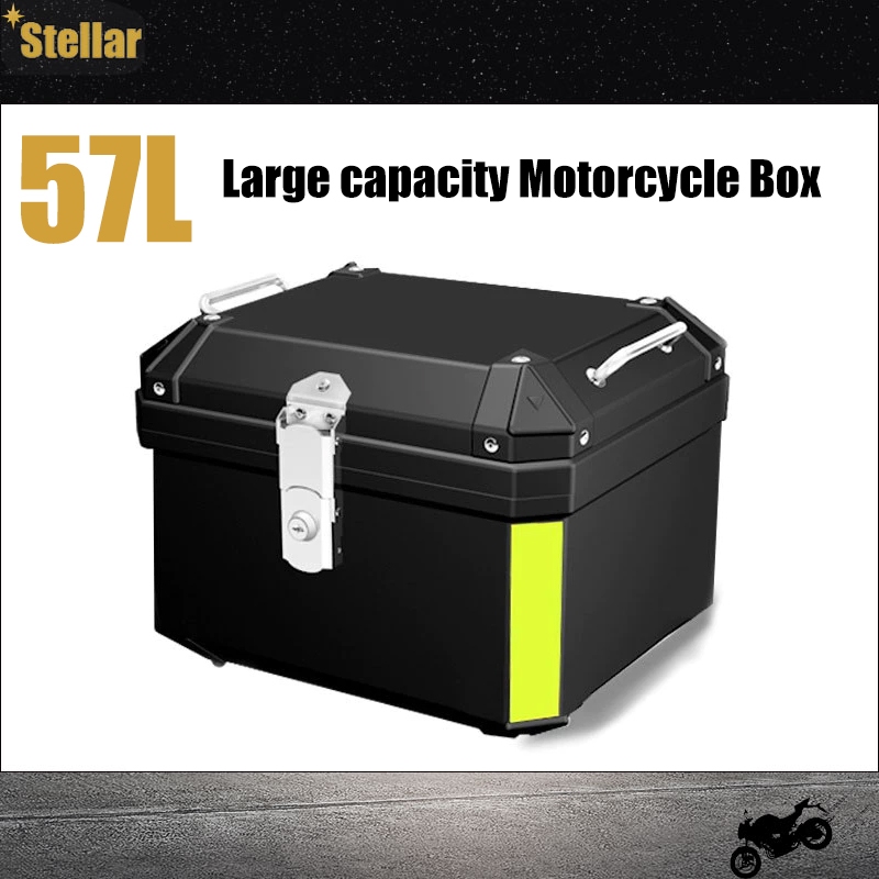 Aluminium Top Box 57L Motorcycle Top Box Premium Motorcycle Waterproof ...