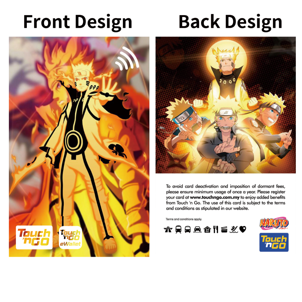 Naruto - Card Sticker/Touch n Go Card Sticker Cover | Shopee Philippines
