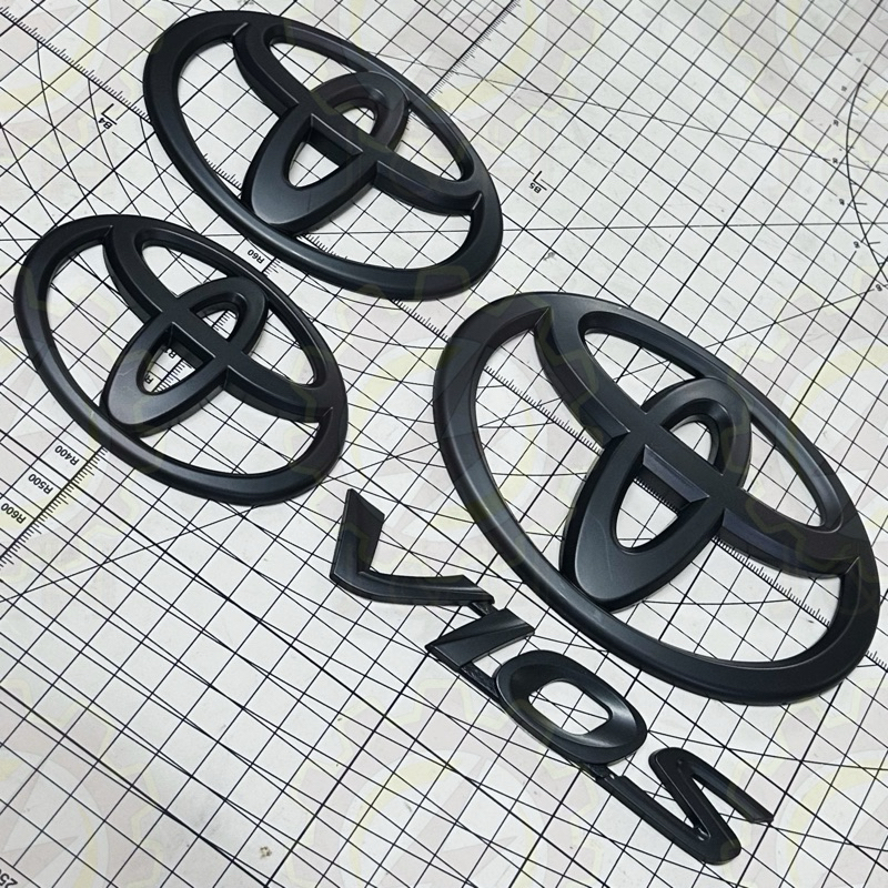 MATTBLACK TOYOTA VIOS NCP150 + NCP151 2013-2022 FRONT EMBLEM / LOGO ...