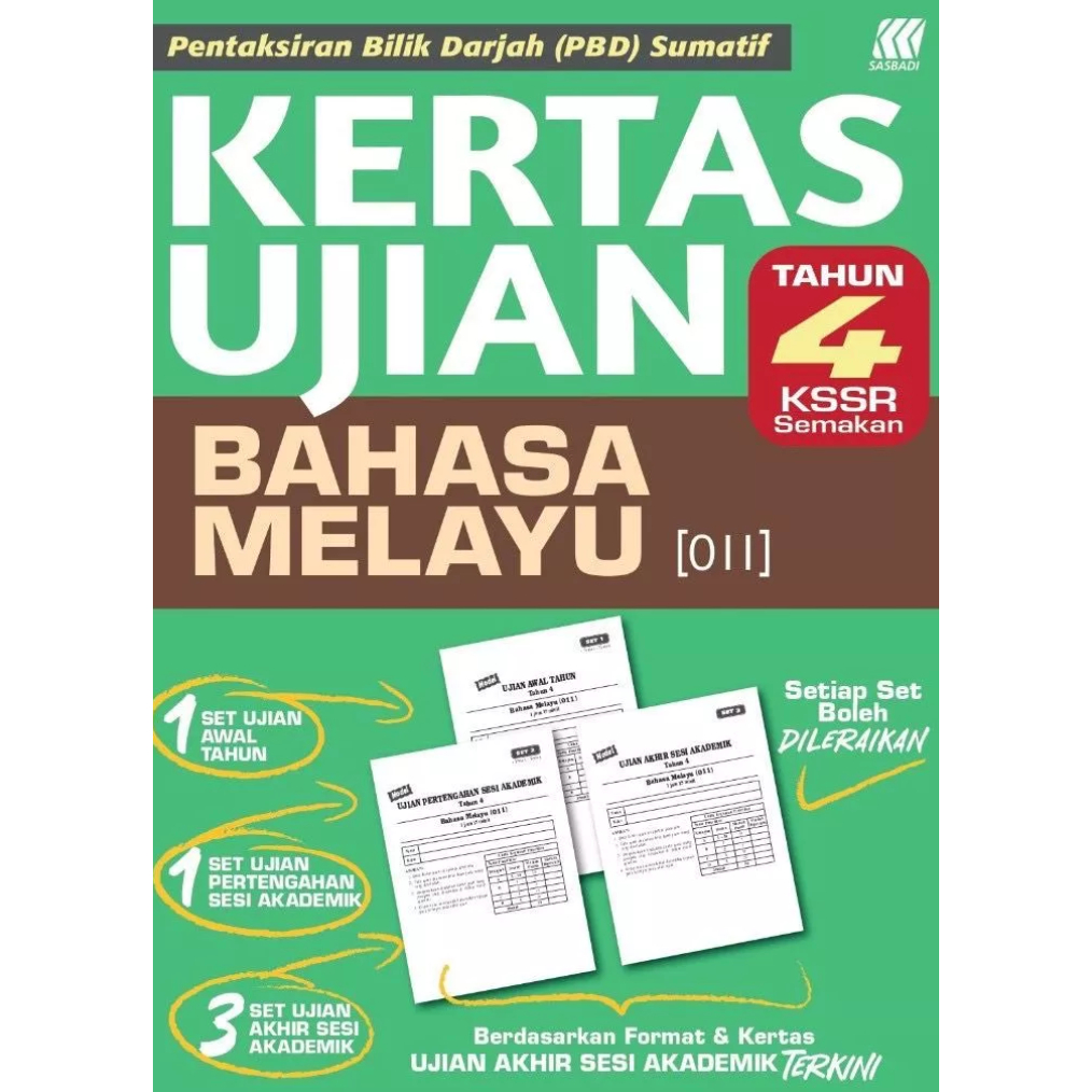Workbook: KSSR EXAMINATION PAPER YEAR 4,5,6 (2024) SASBADI | Shopee Philippines