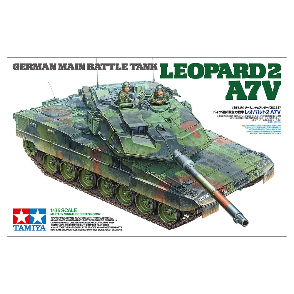 TAMIYA 35387 1/35 GERMAN MAIN BATTLE TANK LEOPARD 2 A7V | Shopee ...