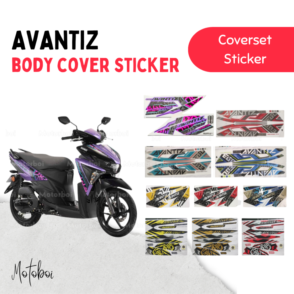 YAMAHA Ego Avantiz Body Cover Set Coverset Sticker Strike Stripe Ego Avantiz | Shopee Philippines