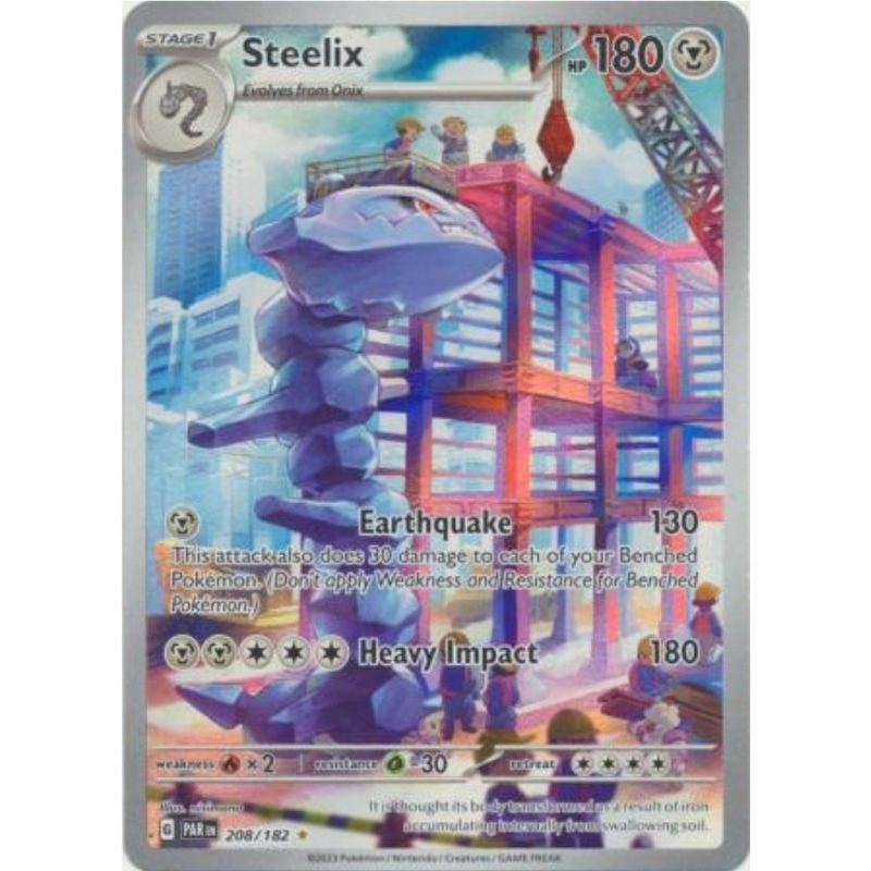 Pokemon TCG Steelix 208/182 Illustration (Paradox Rift) | Shopee ...