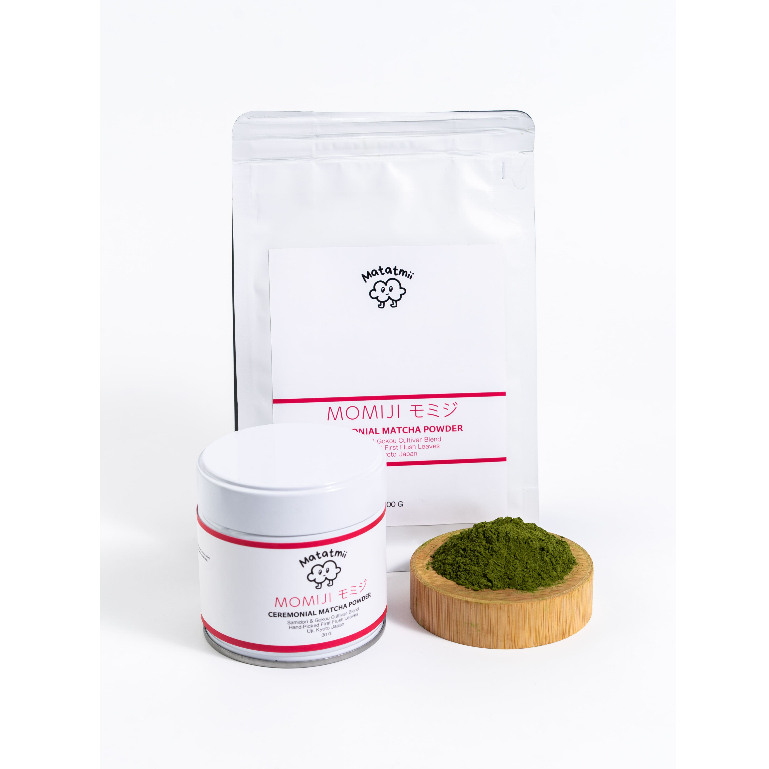 Matatmii Ceremonial Matcha Powder – Momiji Halal-Certified Vibrant ...