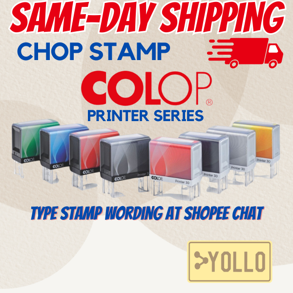 (SAME DAY SHIP) Rubber stamp Self Inking Cop Nama SEGERA COLOP | Shopee ...
