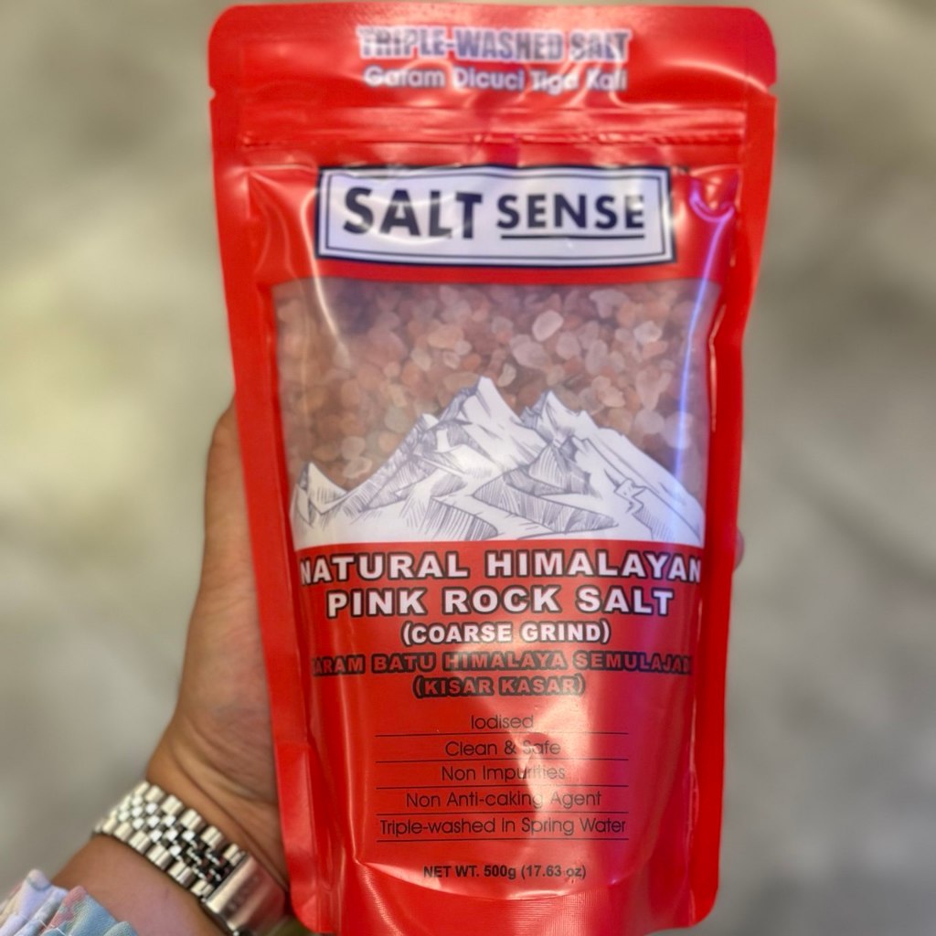 HALAL Salt Sense Natural Himalayan Pink Rock Salt (Coarse Grind ...