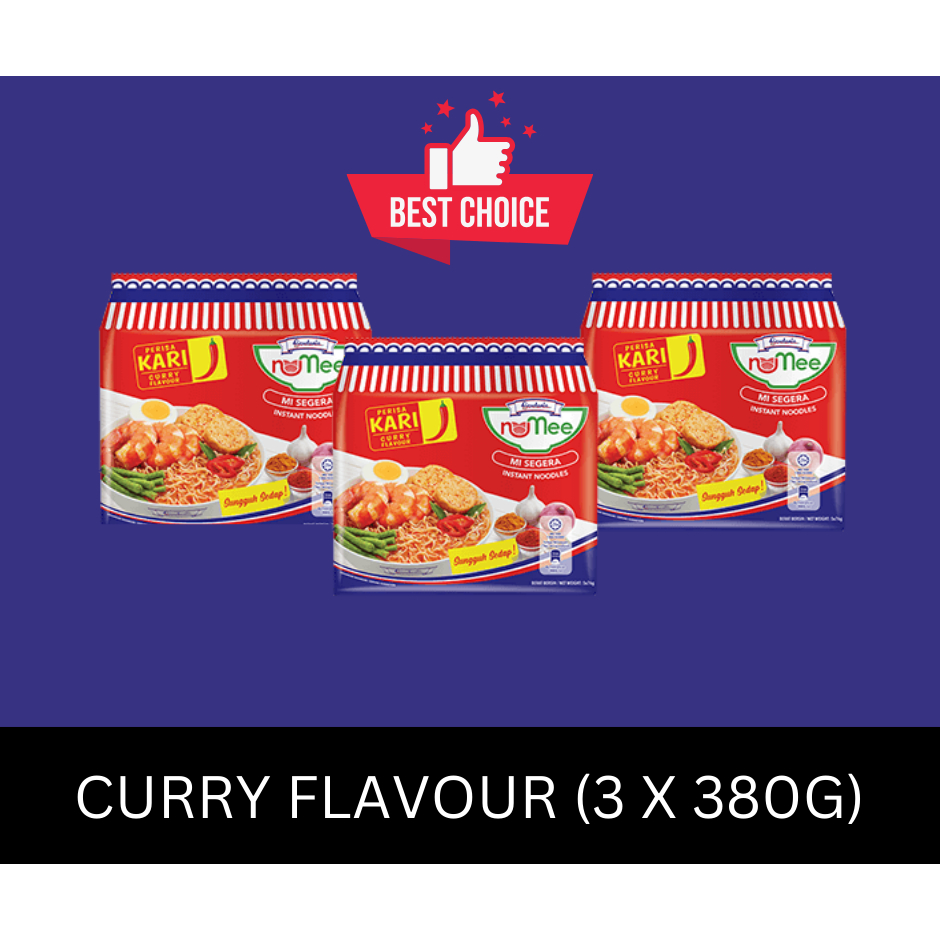 MI SEGERA/INSTANT NOODLE 3 PACK X 380GM (1 PACK X 5 INSTANT NOODLES ...