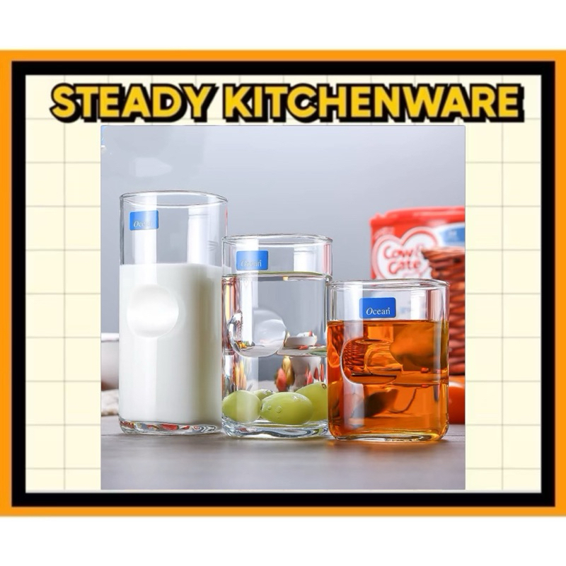 Ocean Unity Series Water Juice Glass Hi Ball Long Drink Glass Gelas Air ...