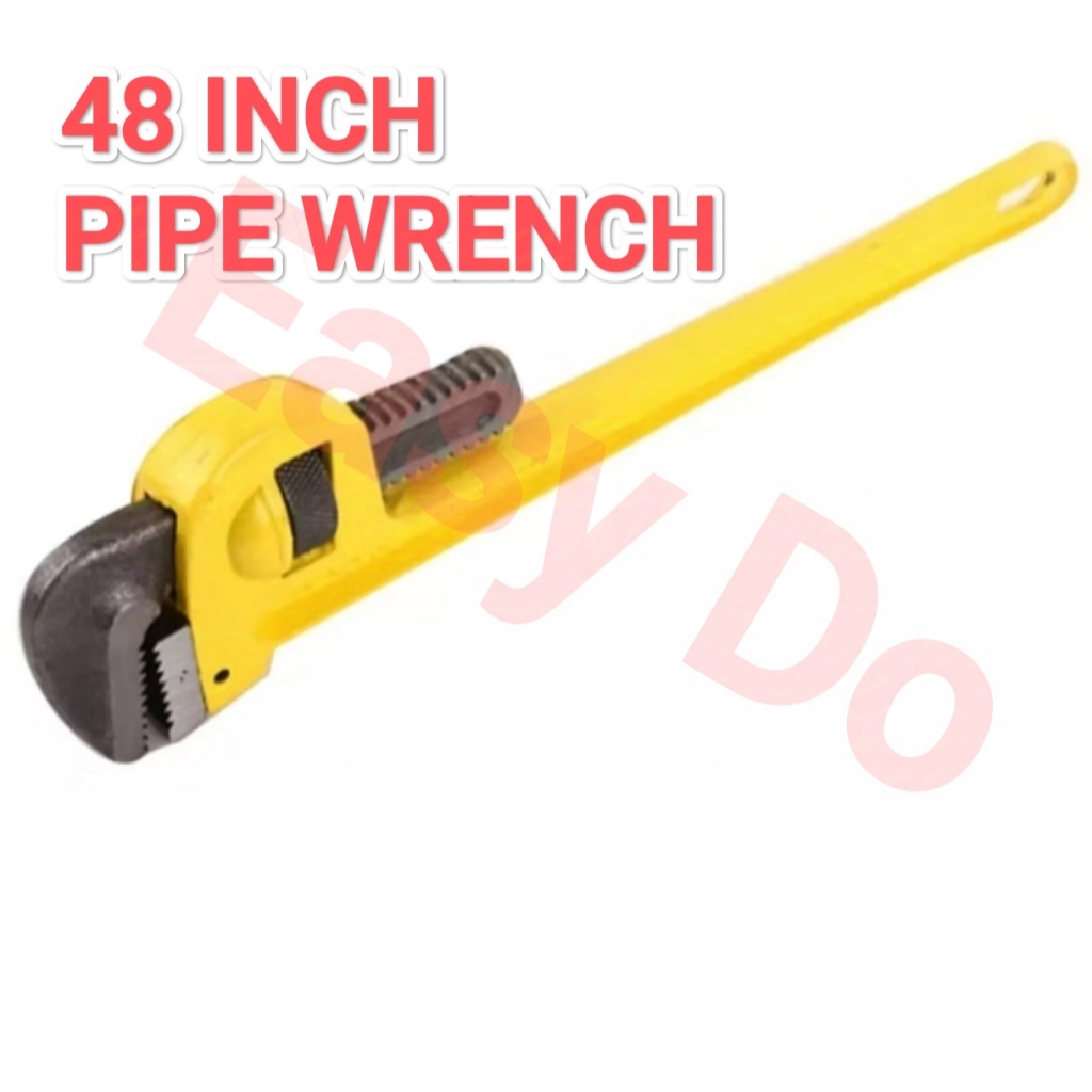 48" ADJUSTABLE PIPE WRENCH PLUMBER SPANNER PLUMBING TOOLS | Shopee ...