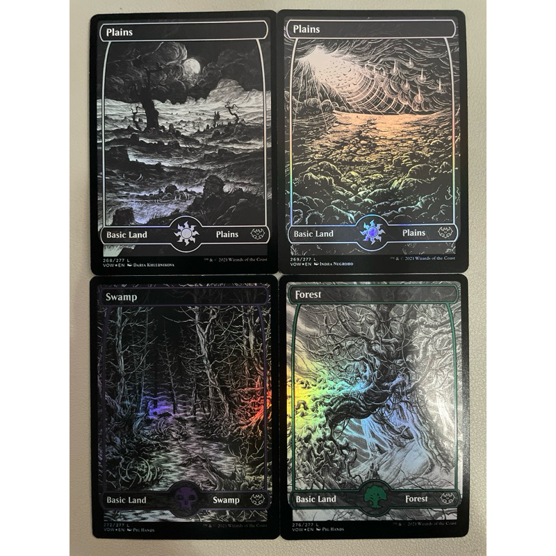 MTG:Innistrad Crimson Vow (VOW) Island, Plain, Swamp, Mountain, Land ...