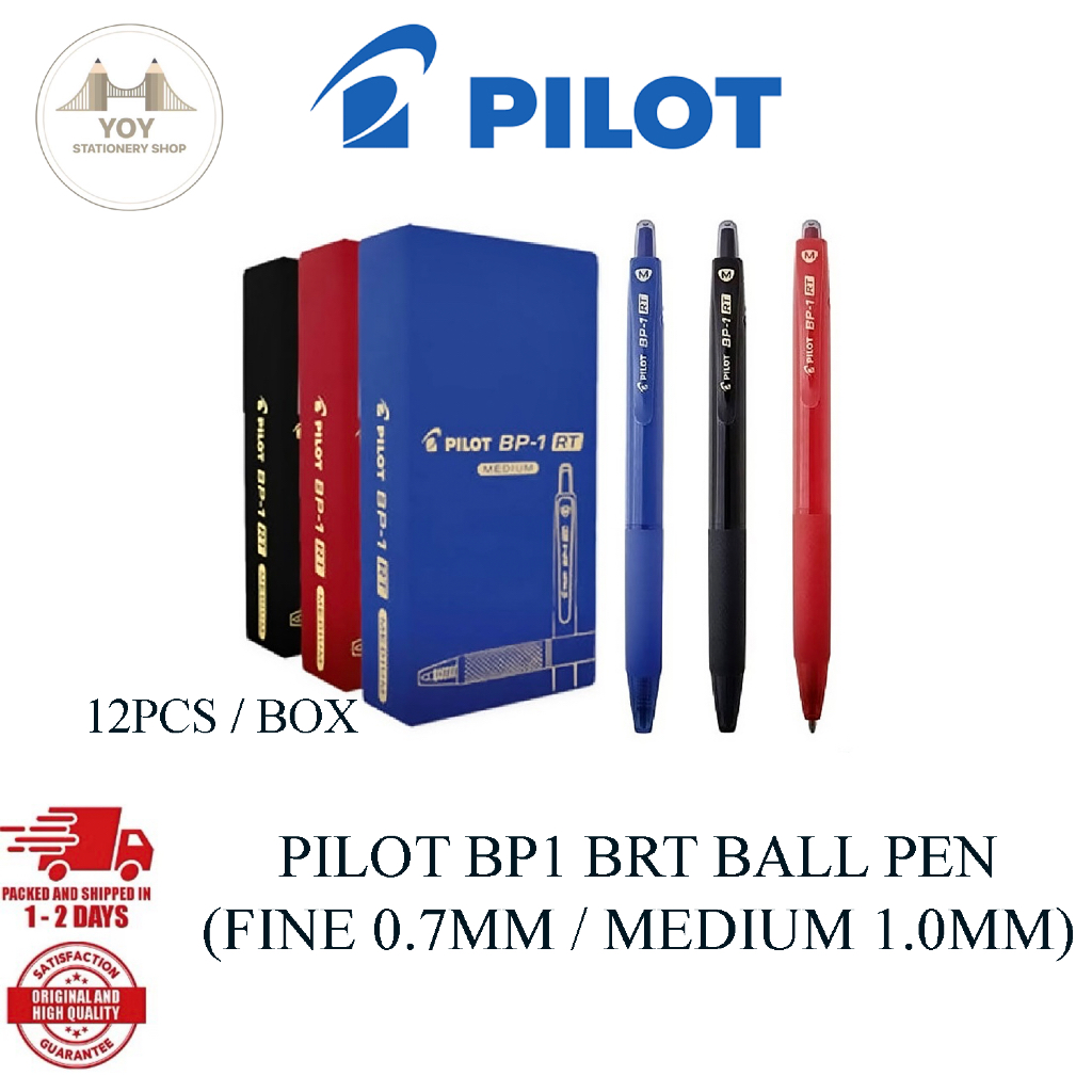 PILOT BP1 BRT BALL PEN (FINE 0.7MM / MEDIUM 1.0MM) | Shopee Philippines