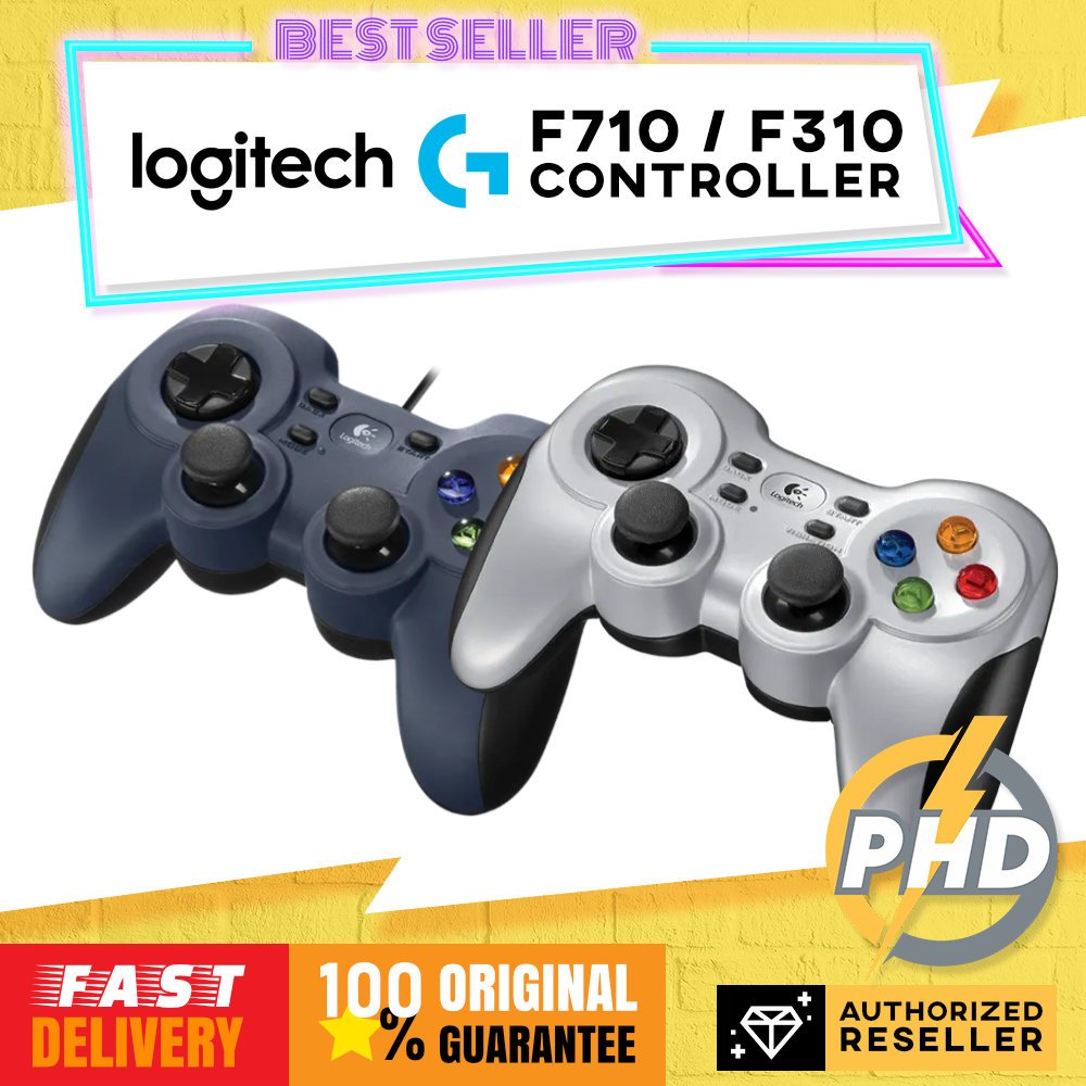 Logitech F710/F310 Wireless/Wired Controller for PC (Joystick/X-Input/D ...