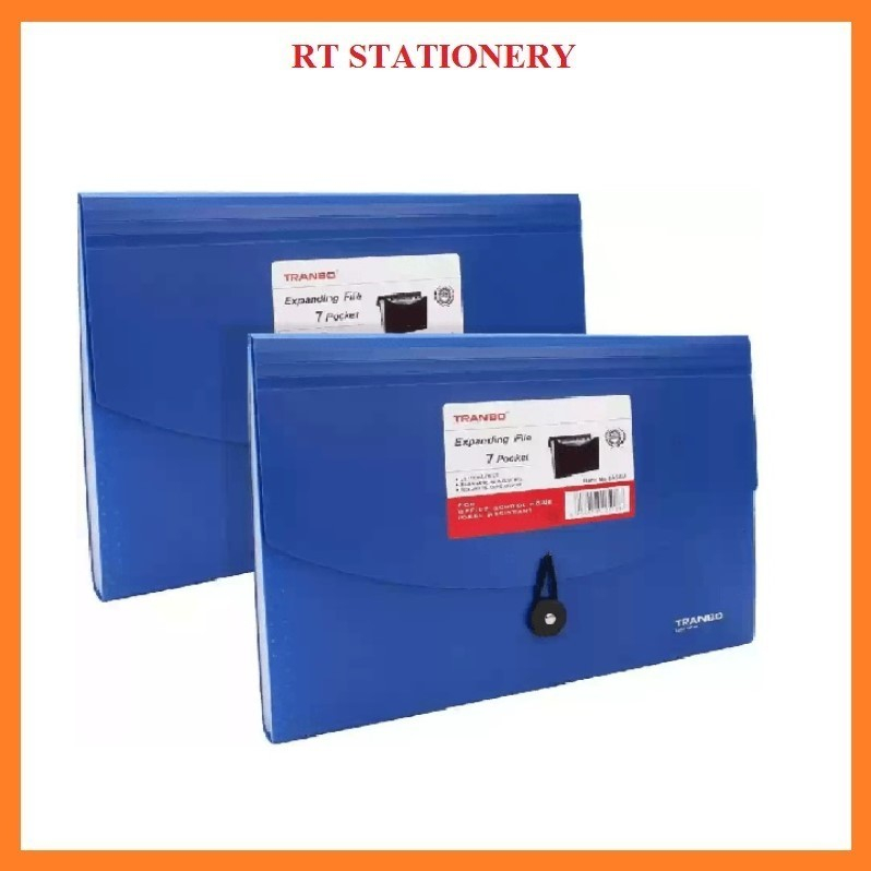(TRANBO) Expanding File Folder With 7 Pockets, Letter A4 Paper NO.CB607 ...