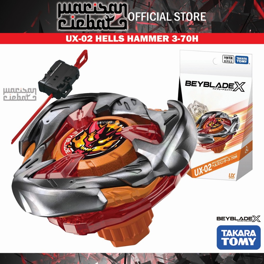 Takara Tomy Beyblade X UX-02 Starter Hells Hammer 3-70H | Shopee Philippines