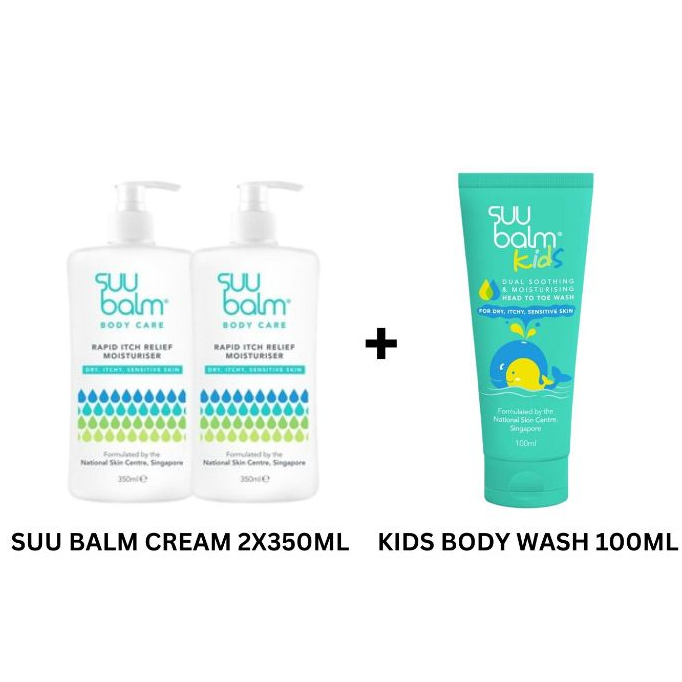 Suu Balm Moisturizing Cream Dual Rapid Itch Relieving & Restoring - (75ml / 350ml) | Shopee ...