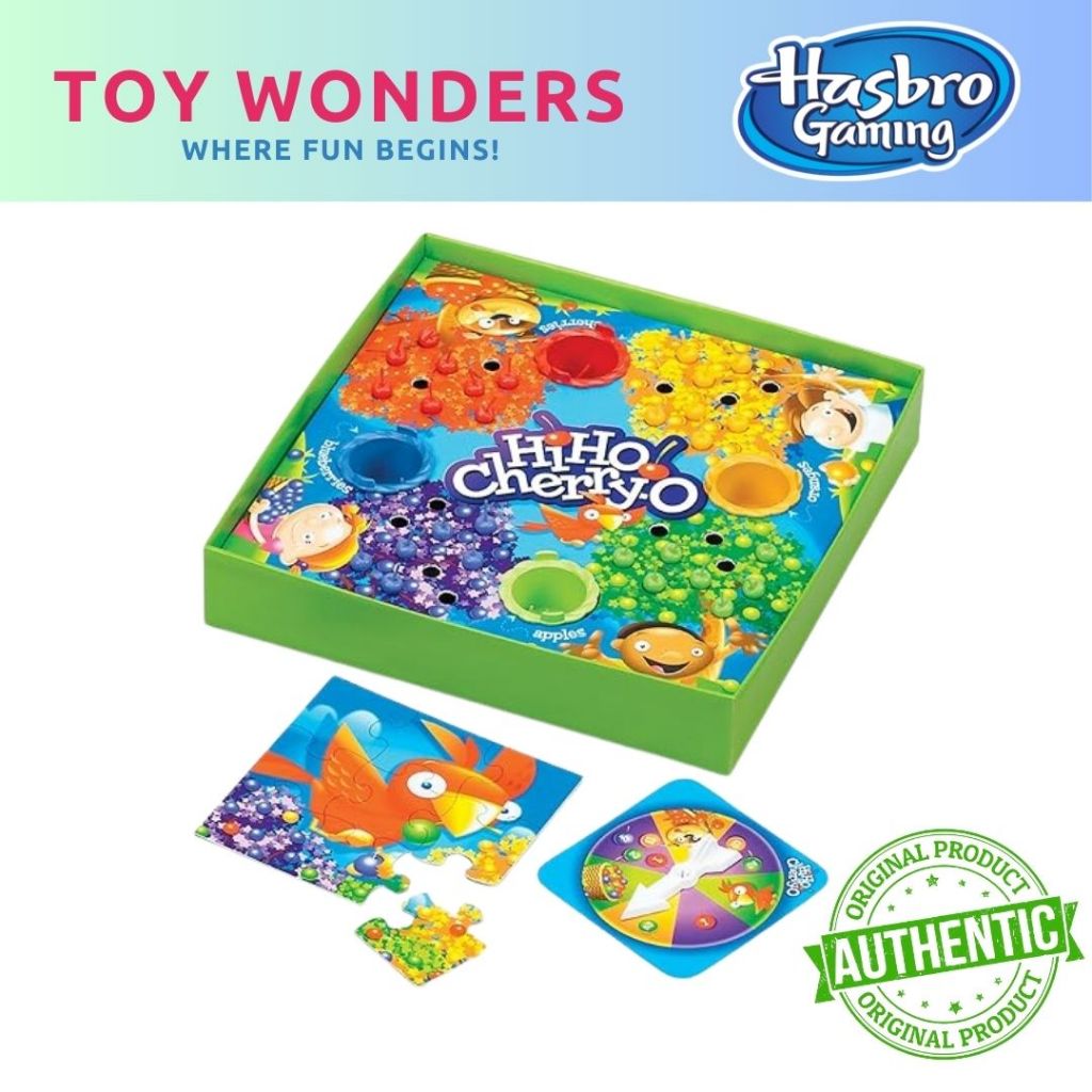 Hasbro Gaming Hi Ho Cherry-O Board Game Preschool Games for Kids 2-4 ...