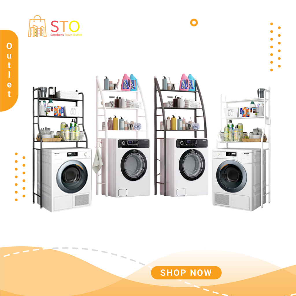 STO 3 Tier Layer Toilet Bathroom Washing Machine Steel Rack Kitchen ...