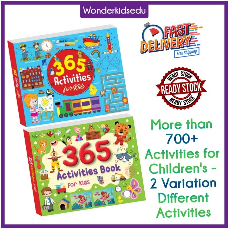 365 Activities Books for Kids Preschool Activity Book for Kids Busy ...