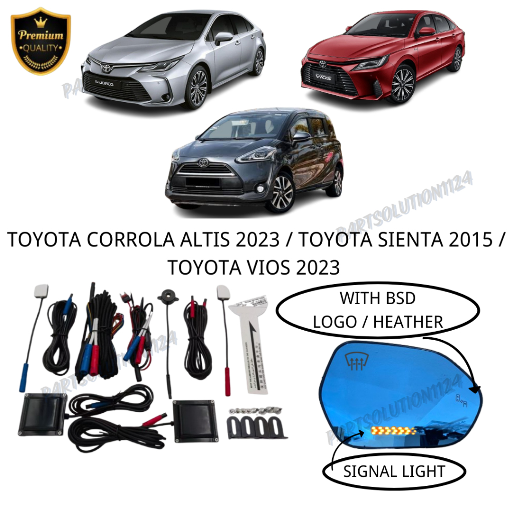 TOYOTA VIOS 2023 /TOYOTA COROLLA ALTIS 2019-2023 / TOYOTA SIENTA 2015 ...