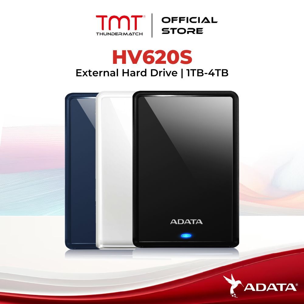 Adata HV620S External Hard Drive (1TB/2TB/4TB) (Black/Blue/White ...