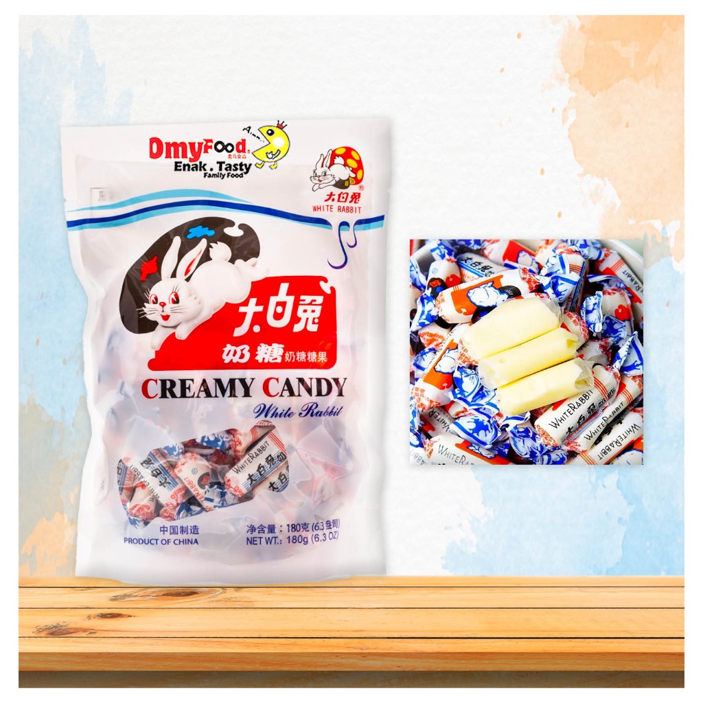 108g White Rabbit Creamy Milk Candy, Gula Susu Arnab [OmyFood] | Shopee ...