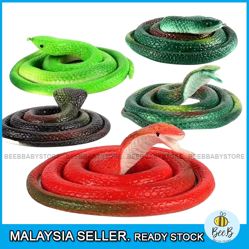 Mainan Ular Getah Palsu Ular Realistik Prank Snake Simulation Toys ...