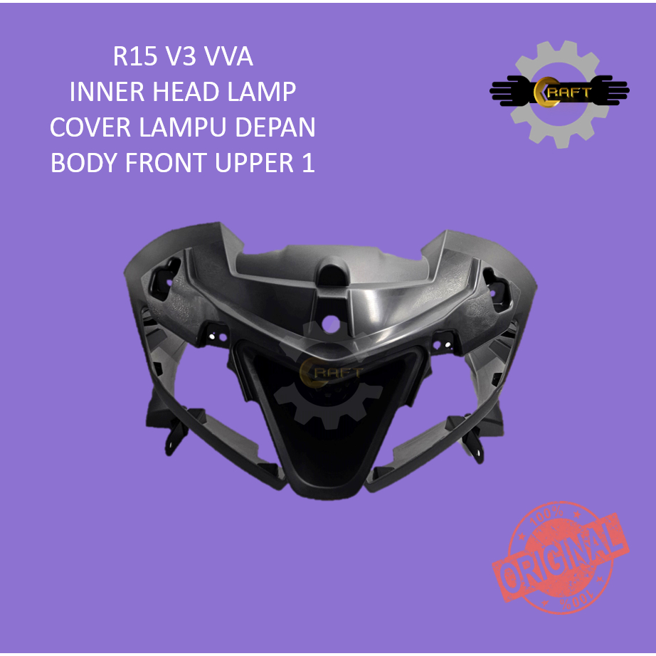 YAMAHA R15 VVA V3 BODY FRONT UPPER 1 HEAD LAMP INNER COVER FRONT LIGHT ...