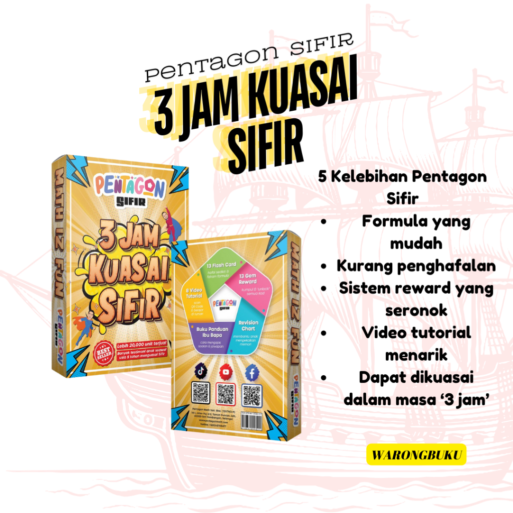 Pentagon Math - Pentagon Math Sifir : 3 Jam Kuasai Sifir (2023) buku ...